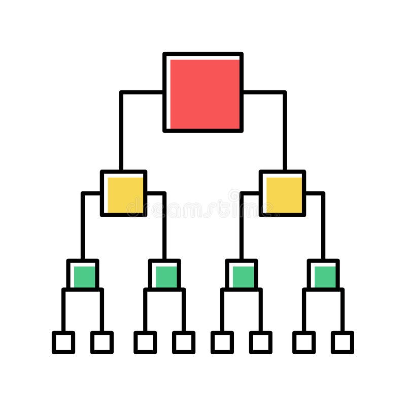 Binary Decision Diagram Color Icon Vector Illustration Stock Vector ... Binary Decision Diagram Color Icon Vector Illustration Stock Vector ...