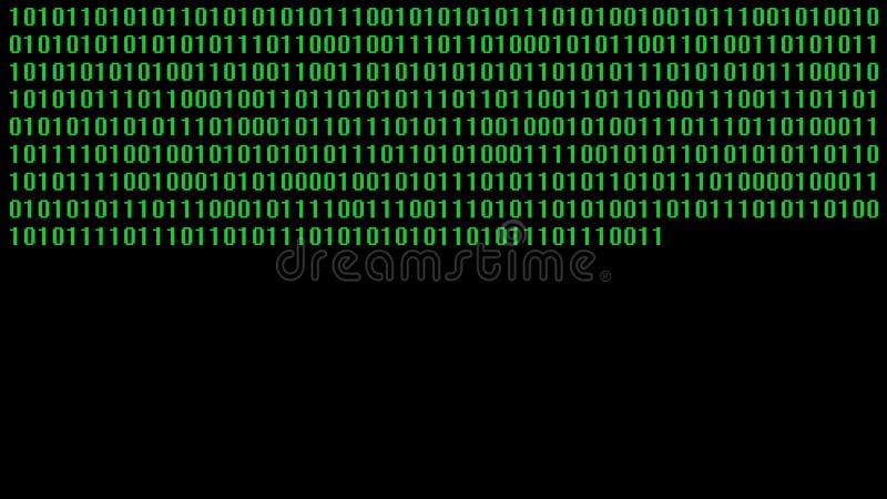 Binary Digit Algorithm on Computer Stock Video - Video of display ...