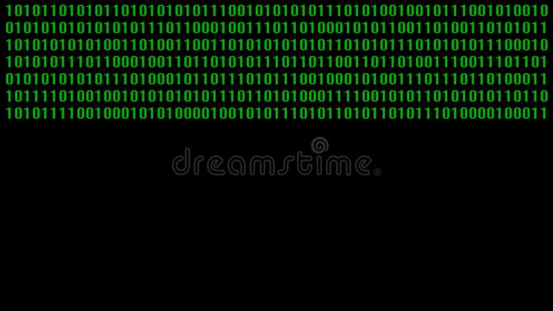 Binary Digit Algorithm on Computer Stock Footage - Video of hardware ...