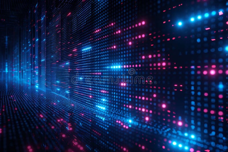 Binary Digit Matrix Streaming Data Forms Abstract Digital Background ... Binary Digit Matrix Streaming Data Forms Abstract Digital Background ...