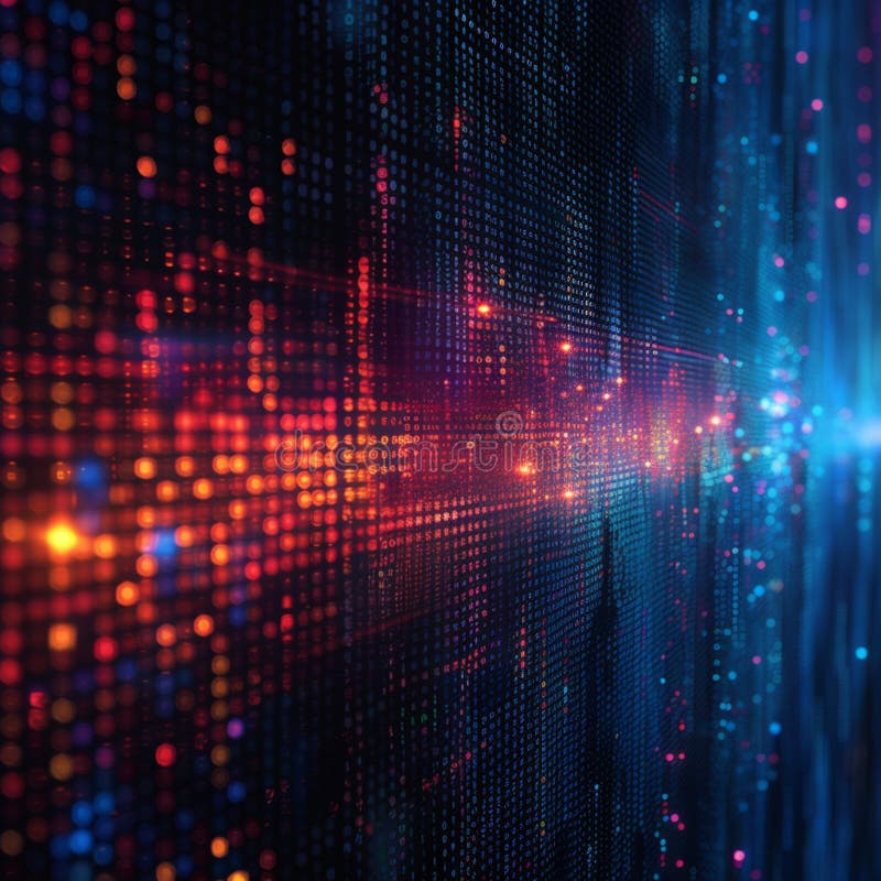 Binary Digit Matrix Streaming Data Forms Abstract Digital Background ... Binary Digit Matrix Streaming Data Forms Abstract Digital Background ...