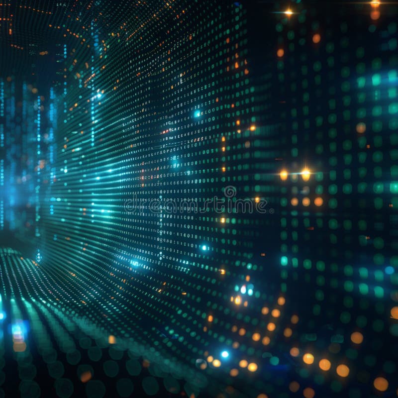 Binary Digit Matrix Streaming Data Forms Abstract Digital Background ... Binary Digit Matrix Streaming Data Forms Abstract Digital Background ...