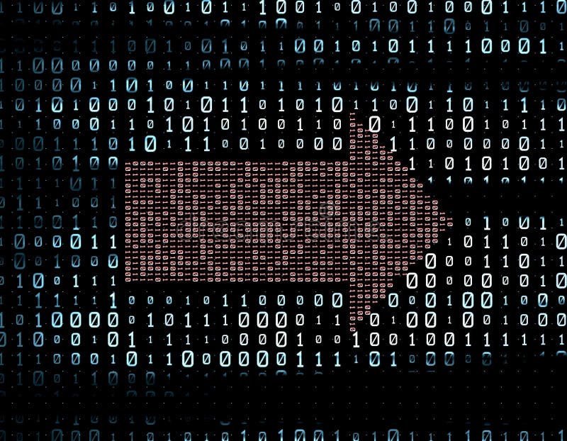 Binary Digital Array, Big Data Transmission and American Map, Programming and Intelligent ...