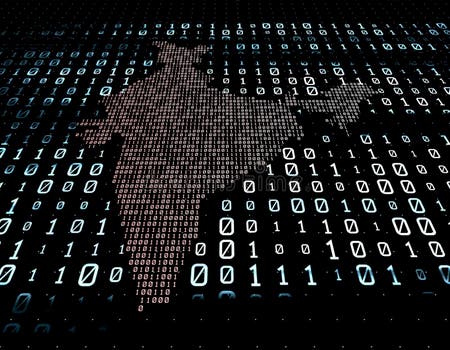 Binary Digital Array, Big Data Transmission and Map of India, Programming and Intelligent ...