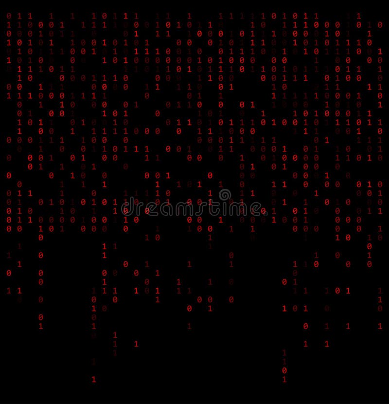 Binary Digits Falling Background, Abstract 0,1 Wallpaper Stock Vector ...