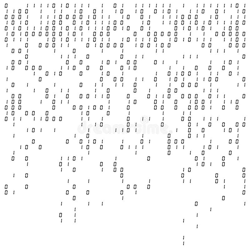 Binary Digits Falling Background, Abstract 0,1 Wallpaper Stock Vector ...