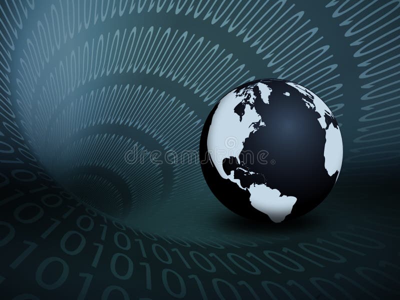 Binary earth stock illustration. Illustration of computer - 3115650