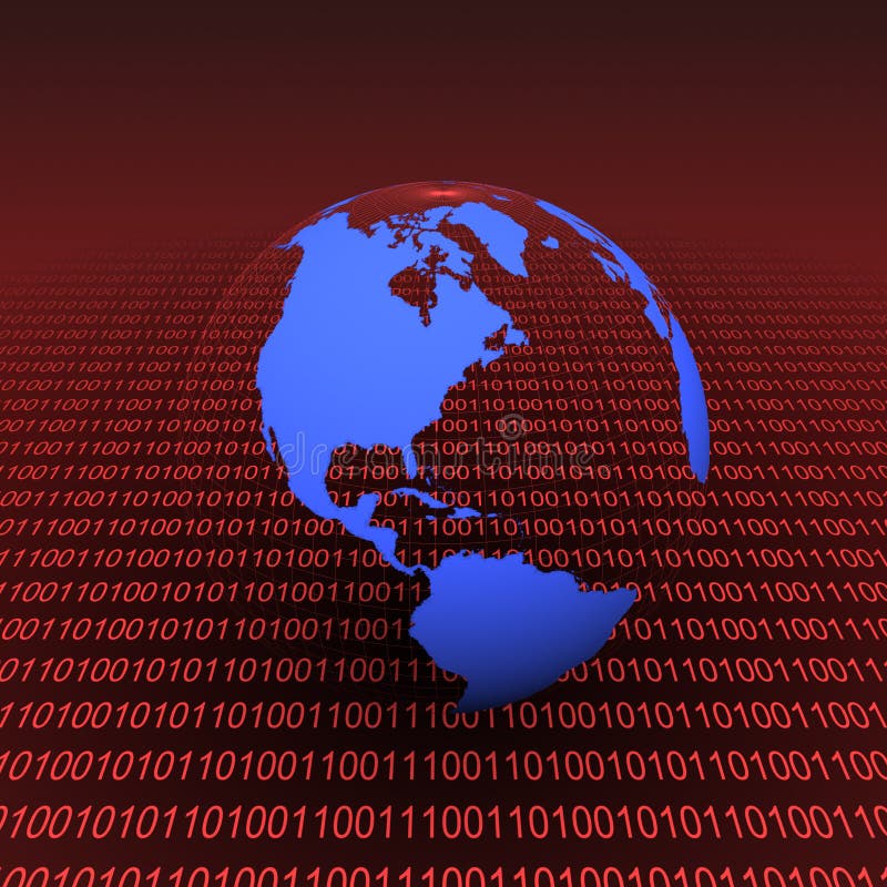 Binary earth stock illustration. Illustration of rendering - 3115810