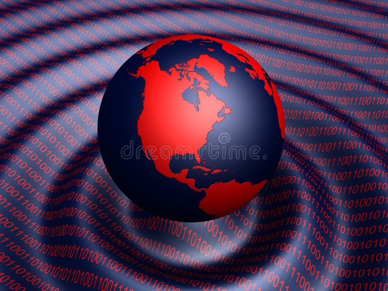 Binary earth stock illustration. Illustration of rendering - 3115810