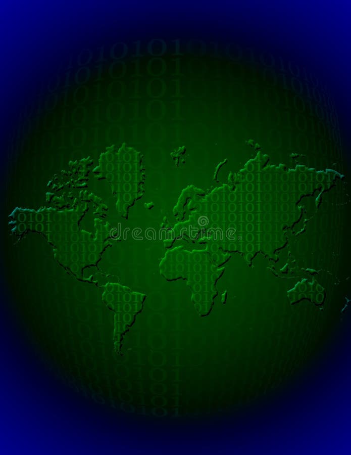 Binary Earth stock illustration. Illustration of communication - 574198