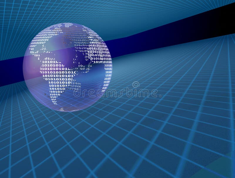 Binary earth stock illustration. Illustration of rendering - 3115810
