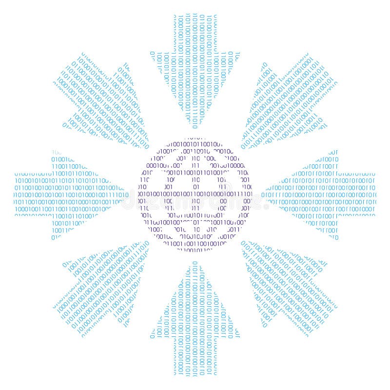 Binary earth stock vector. Illustration of wallpaper, office - 9873059