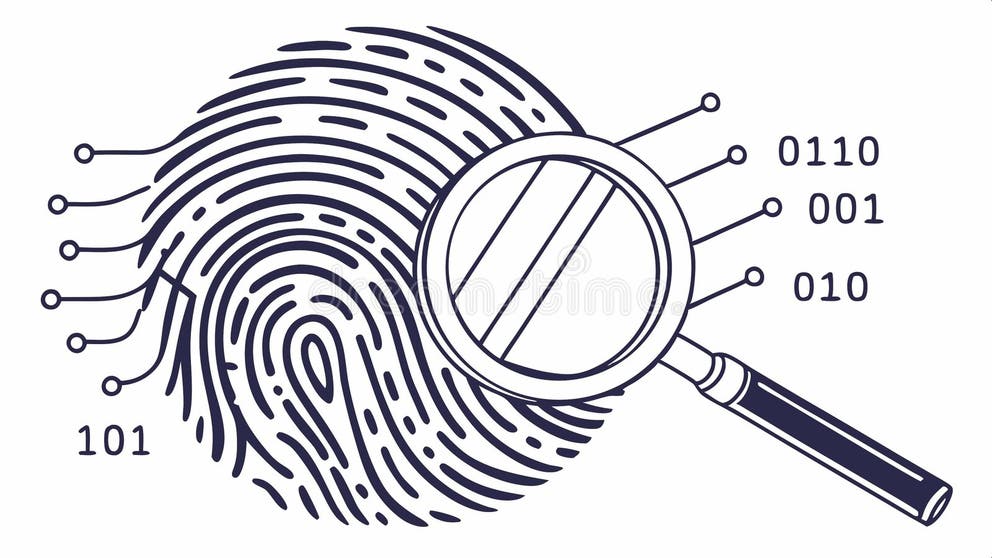 Binary Fingerprint: Digital Identity and Code Scan Details. # ...
