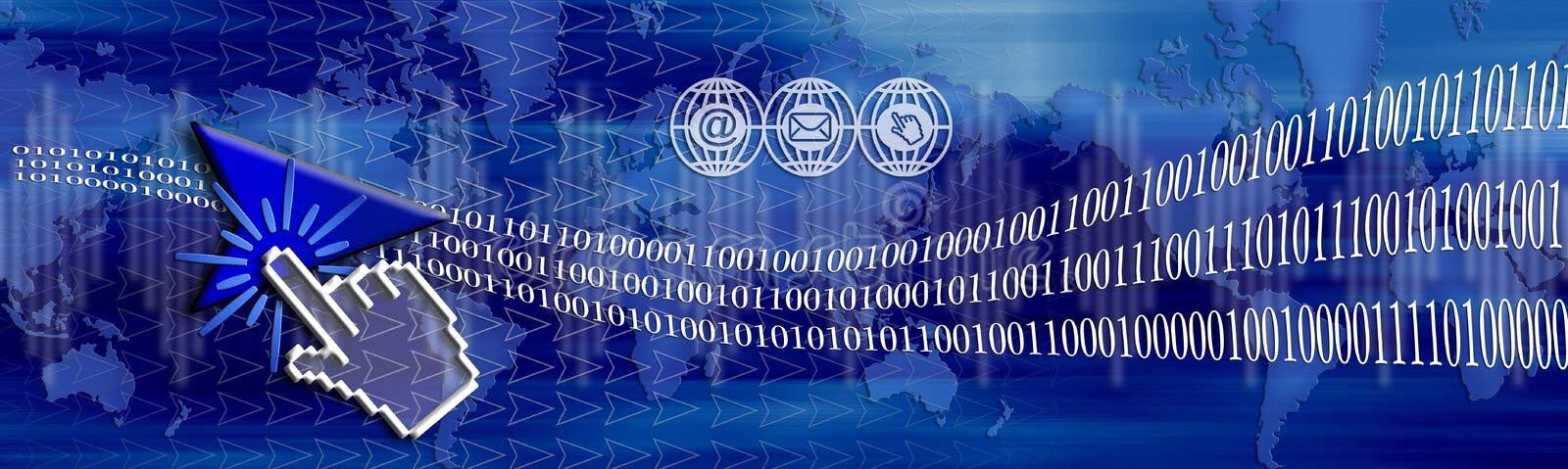 Digital Binary Code Background Stock Illustration - Illustration of ...