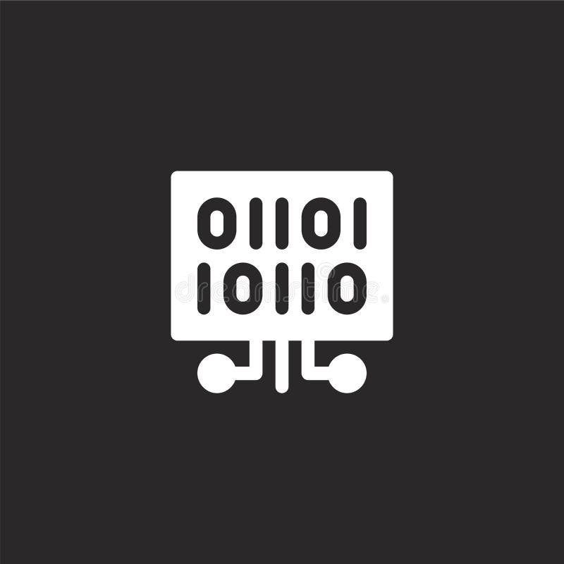 Binary Icon. Filled Binary Icon for Website Design and Mobile, App ...
