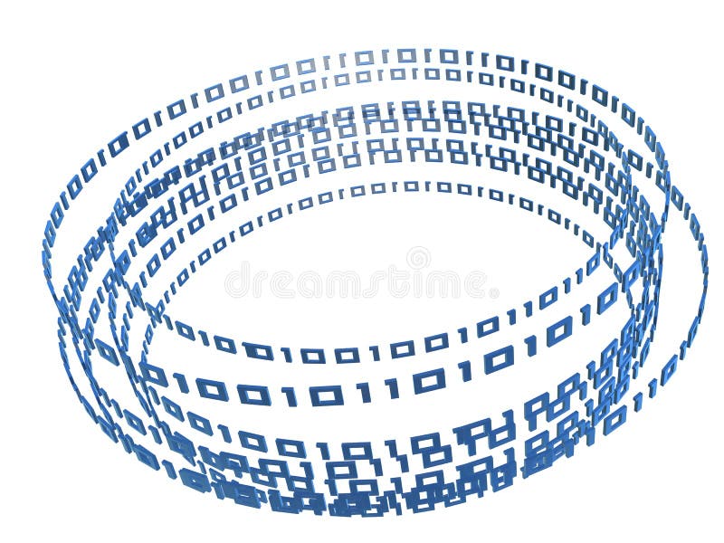 Binary stream stock illustration. Illustration of data - 4417889