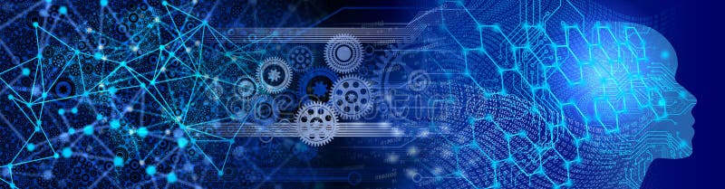 Binary Industrial Global Business Computer Background. Integration ...