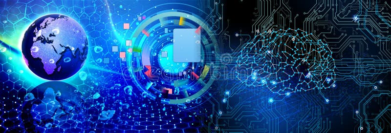 Binary Industrial Global Business Mind Background. Integration. Binary ...