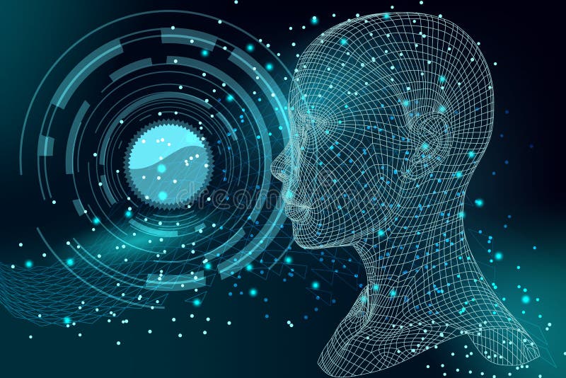 Binary Industrial Global Business Mind Background. Integration. Binary ...