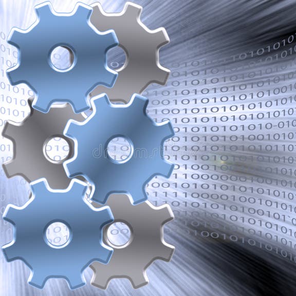 Binary Machine stock illustration. Illustration of connect - 23960905