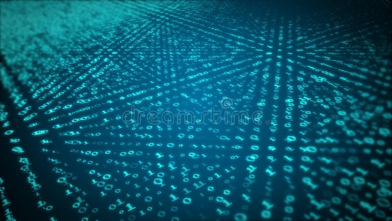 Twinkle Technolog Binary Matrix Background Stock Illustration ...
