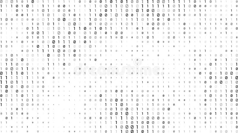 Binary Matrix Background, Twinkle Technology Binary Code on Background ...