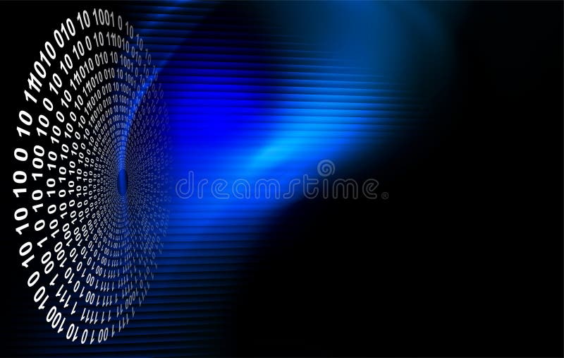 Binary Matrix Code on the Screen. Numbers of the Computer Matrix. the Concept of Coding,circuit ...