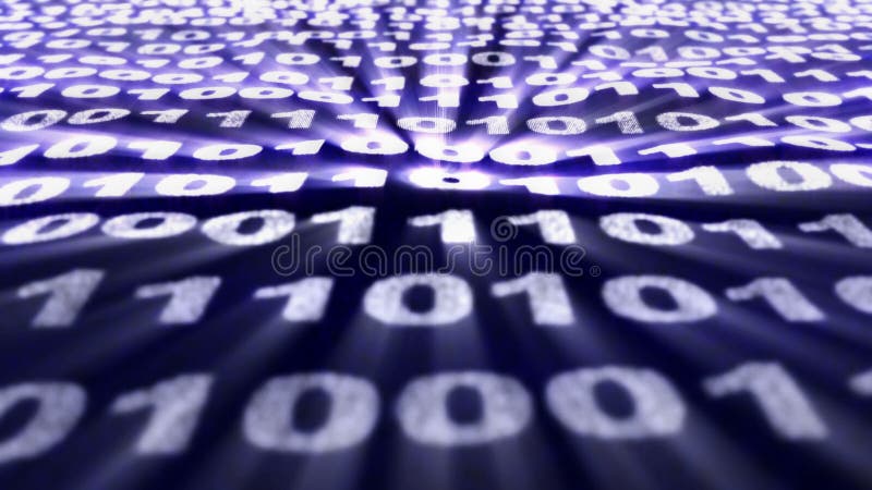 Numbers Code Transform To Digital Brain Along with Brainwave and ...