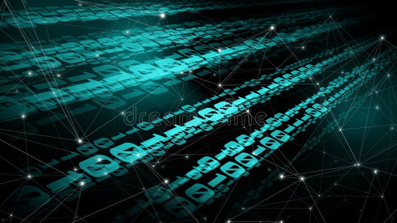 Binary Numbers and Connected Lines Exploring Abstract Concept of Cyber ... Binary Numbers and Connected Lines Exploring Abstract Concept of Cyber ...