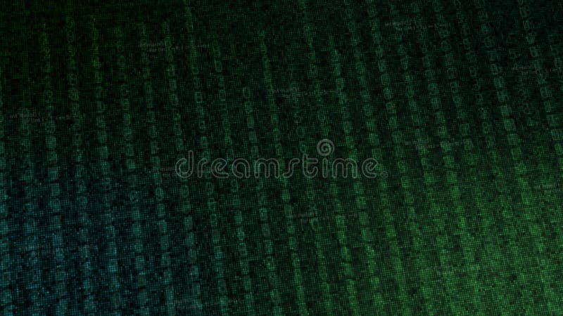 Binary Numbers Inside Computer Code. Motion. Hacker Background with Noise and Binary Numbers ...
