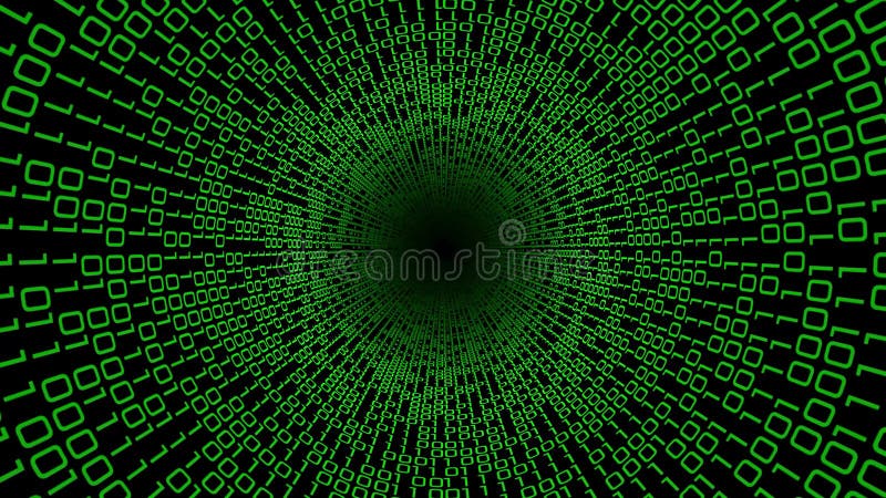Binary Numbers Tunnel Backdrop Loop Stock Footage - Video of internet, information: 198748818
