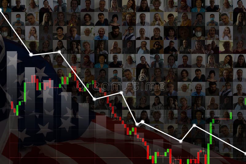 Binary Options Chart with Assets Values Moving Up and Down, Trading ...