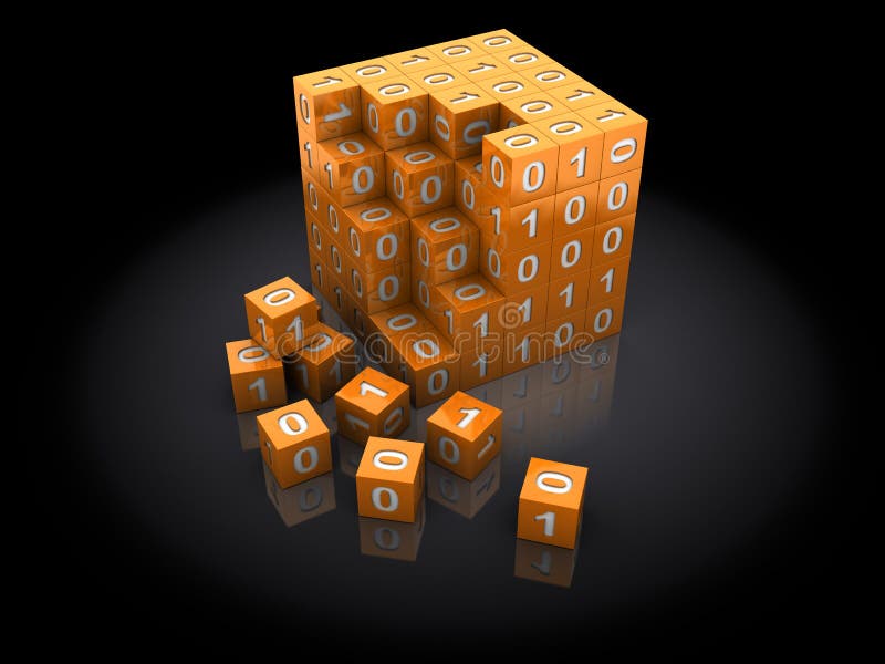 Binary Code Around the World Stock Illustration - Illustration of work, binary: 2943841