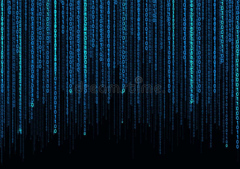 Abstract Technology Background Computer Binary Code Matrix Programming Coding Hacker Concept