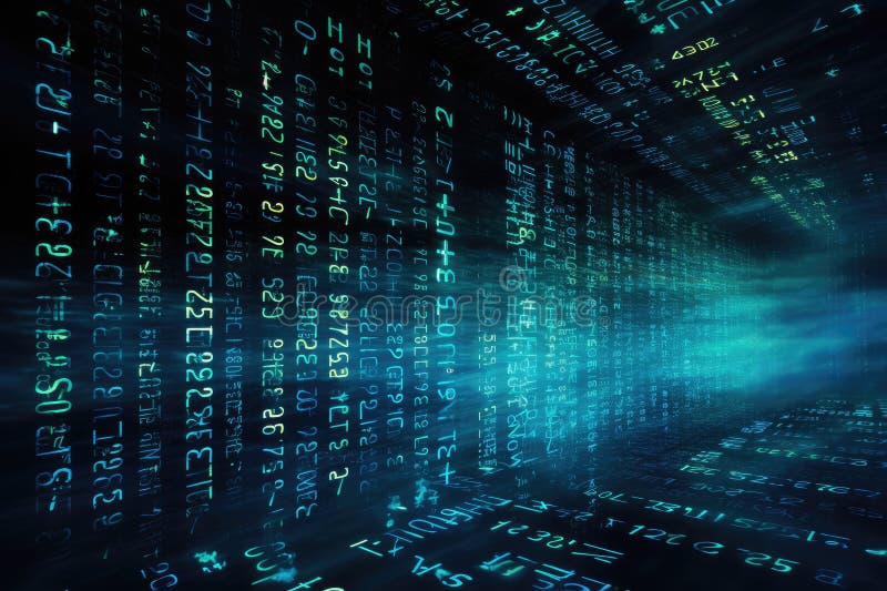 Binary Realistic Tech Colorful Background Modern Devices. Ai Generated ...