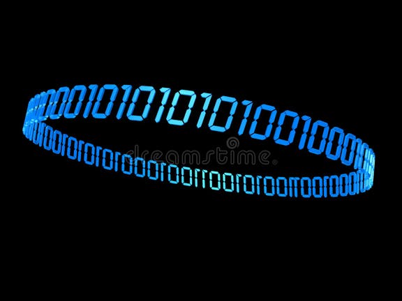Binary ring stock illustration. Illustration of code, number - 1958161