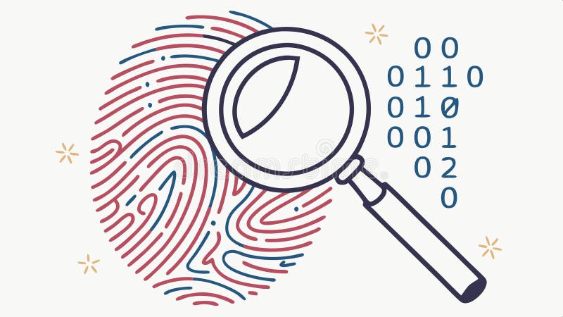 Binary Scan Magnifier: Examine Code Details Closely. #binaryscan #codedetails Vector Design ...