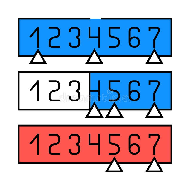 Binary Search Algorithm Icon Color Illustration Stock Illustration ... Binary Search Algorithm Icon Color Illustration Stock Illustration ...