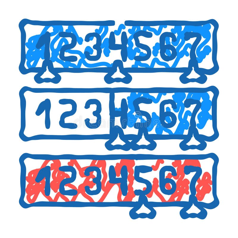 Binary Search Algorithm Icon Doodle Illustration Stock Illustration ... Binary Search Algorithm Icon Doodle Illustration Stock Illustration ...