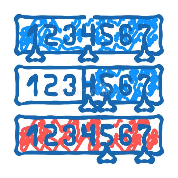 Binary Search Algorithm Icon Doodle Illustration Stock Illustration ...