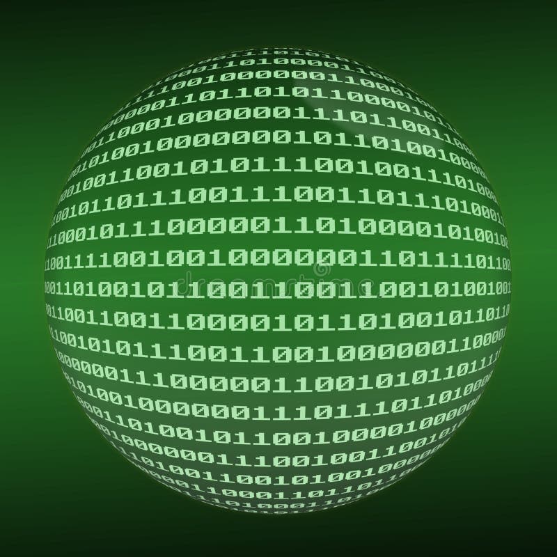 Binary sphere stock illustration. Illustration of tube - 4418888