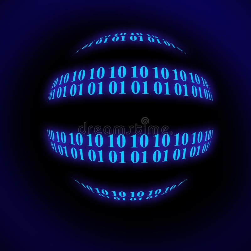 Binary sphere stock illustration. Illustration of tube - 4418888