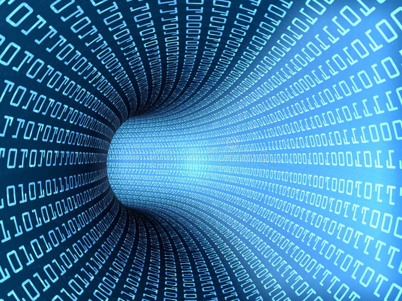 Binary stream stock illustration. Illustration of flowing - 10732517