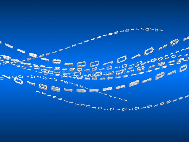 Binary stream stock illustration. Illustration of conceptual - 3002928
