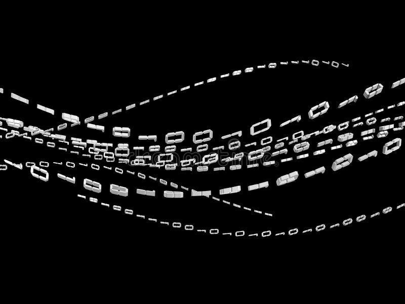 Binary stream stock illustration. Illustration of data - 4417889