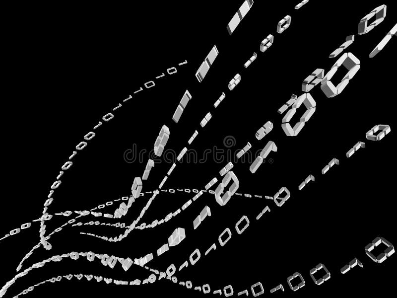 Binary stream stock illustration. Illustration of binary - 3002832