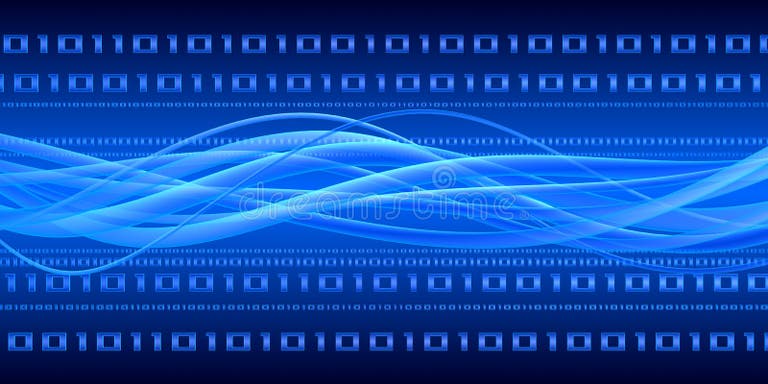 Binary stream stock illustration. Illustration of electronic - 3002826