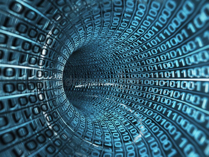 Binary stream stock illustration. Illustration of generated - 4274592