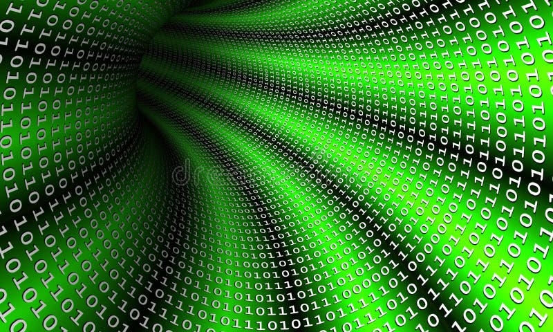 Binary stream stock illustration. Illustration of code - 74967630