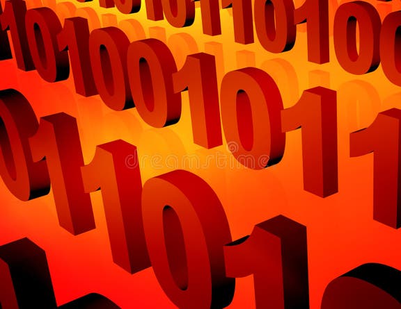 Binary streams stock illustration. Illustration of download - 114486